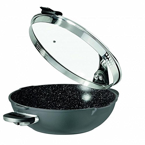 【中古】【未使用・未開封品】Germany's Stoneline Xtreme Series Non-stick Non-Toxic Stone Coating Cookware 12.8 Wok - 2016 Top of the li...