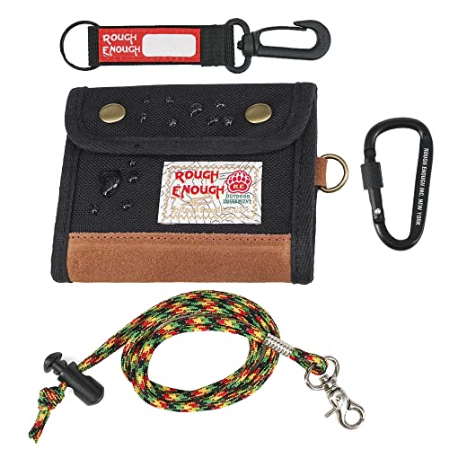 【中古】【未使用・未開封品】ROUGH ENOUGH ビンテージ レザー トリミング ウォレット 財布 ポーチ (ブラック)【メーカー名】【メーカー型番】【ブランド名】ROUGH ENOUGH メンズ, バレンタイン特集 - ファッションギ...