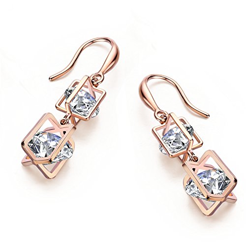 【中古】【未使用・未開封品】SBLING 18K Rose Gold Plated Cubic Zirconia Drop Earrings(9.5 cttw)【メーカー名】【メーカー型番】【ブランド名】SBLING ジュエリー, ジュエリ...