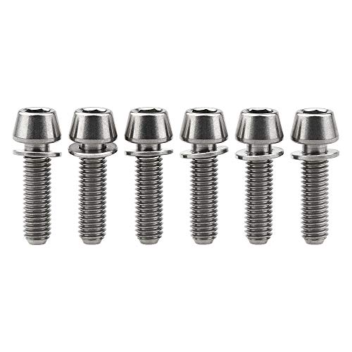 【中古】【未使用・未開封品】Wanyifa チタンM5x20mm ワッシャー付き 六角テーパーボルト 自転車用ステム用 6個パック (ノーマルチタン)【メーカー名】【メーカー型番】【ブランド名】Wanyifa ステム 【商品説明】Wanyi...