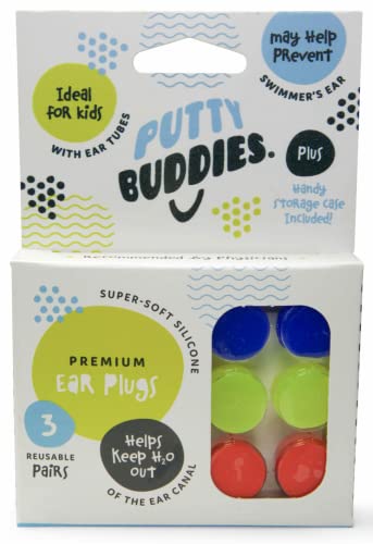 【中古】【未使用・未開封品】Putty Buddiesオリジナル水泳用耳栓 水をブロック?スーパーソフト?快適子供に最適?3ペアパック【メーカー名】【メーカー型番】【ブランド名】Putty Buddies 耳栓・ノーズクリップ, Sport...