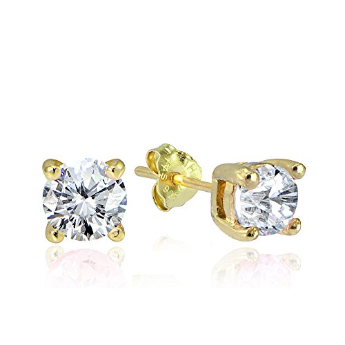 【中古】【未使用・未開封品】Hoops & Loopsスターリングシルバーキュービックジルコニアラウンドスタッド男女兼用イヤリングすべてのサイズ【メーカー名】【メーカー型番】【ブランド名】Hoops & Loops 服＆ファッション小物, ...