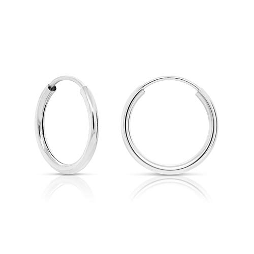 【中古】【未使用・未開封品】14K ホワイトゴールド ラウンド エンドレス フープ イヤリング - 10-18mm, ホワイトゴールド【メーカー名】【メーカー型番】【ブランド名】TILO JEWELRY ピアス 【商品説明】14K ホワイト...