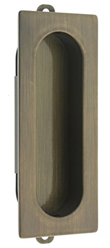 【中古】【未使用・未開封品】(Antique Brass) - Idh by St. Simons 25400-005 Solid Brass Rectangular Flush Door Pull, Antique Brass【メーカー名...