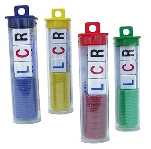 【中古】【未使用・未開封品】LCR - Left Center Right Dice Game - 4 Sets - (Assorted Color Chips)YOU GET 4 TUBES! by CHH【メーカー名】【メーカー型番】【...