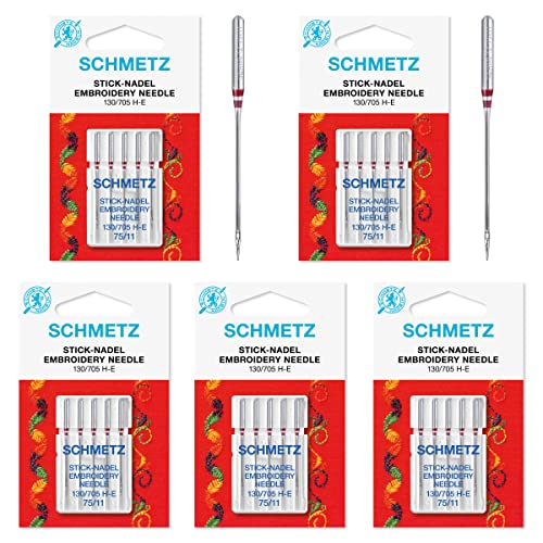 【中古】【未使用・未開封品】25 Schmetz Embroidery Sewing Machine Needles 130/705H H-E Size 75/11 by Schmetz【メーカー名】【メーカー型番】【ブランド名】Schme...