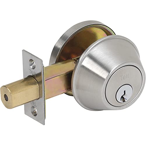 【中古】【未使用・未開封品】Tell DB2051 32D ADJ ADA SCC Satin Stainless Steel Single Cylinder Deadbolt, Grade 2 by "Tell Manufacturing...