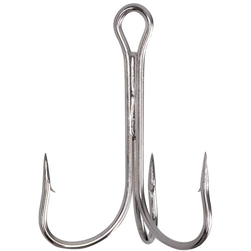 【中古】【未使用・未開封品】(7/0, Siliver-10pcs) - Shaddock Fishing 10-100Pcs Big Size Sharp Treble Hooks O'Shaughnessy Sharpened Treb...