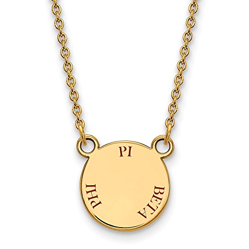 【中古】【未使用・未開封品】GP Pi Beta Phi Extra Smallエナメルペンダント18インチチェーン付き【メーカー名】【メーカー型番】【ブランド名】Logo Art ネックレス Quinn's Gold: Designer【...