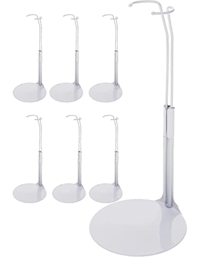 【中古】【未使用・未開封品】(6-Pack) - Kaiser Doll Stand 2201 - White Doll Stand for 28cm - 30cm small-waisted Fashion Dolls like Barb...