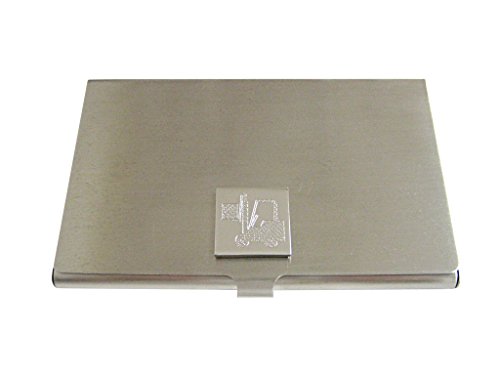 【中古】【未使用・未開封品】Silver Toned Etched Forkliftビジネスカードホルダー【メーカー名】【メーカー型番】【ブランド名】Kiola Designs 名刺入れ, 名刺入れ, partition_00000001,...