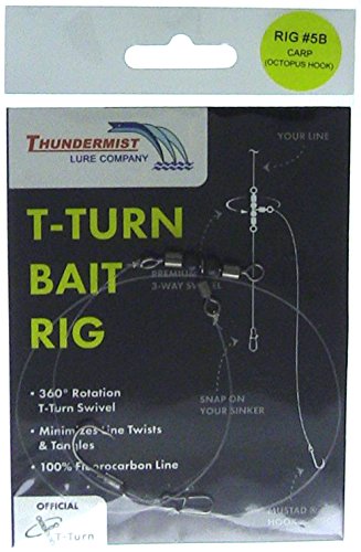 【中古】【未使用・未開封品】Thundermistルアー会社# 5b Carpリグwith Octopusフックt-turn餌リグ、クリア【メーカー名】【メーカー型番】【ブランド名】Thundermist Lure Company 仕掛け,...