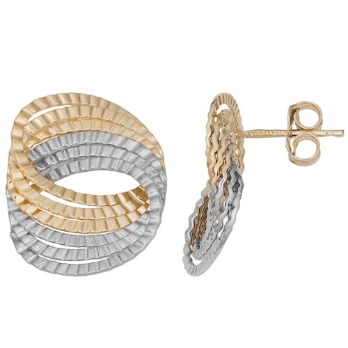 【中古】【未使用・未開封品】14?Kツートンゴールドダイヤモンドカット酷使円投稿イヤリング【メーカー名】【メーカー型番】【ブランド名】Kooljewelry ピアス 【商品説明】14?Kツートンゴールドダイヤモンドカット酷使円投稿イヤリング...