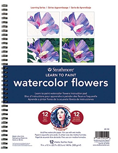 【中古】【未使用・未開封品】Strathmore Learn To Paint Wire Pad 9"x12"-watercolor Flowers【メーカー名】【メーカー型番】【ブランド名】Strathmore Home & kitche...