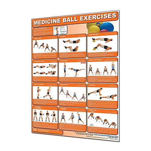 【中古】【未使用・未開封品】Productive Fitness Poster Series Medicine Ball Basic Exercises Laminated【メーカー名】【メーカー型番】【ブランド名】Productive F...