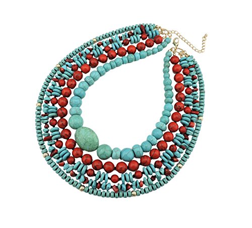 【中古】【未使用・未開封品】Bocar Personalized Layered文ターコイズChunkyネックレスの女性ギフト【メーカー名】【メーカー型番】【ブランド名】Bocar 服＆ファッション小物, ネックレス・ペンダント 【商品説明...