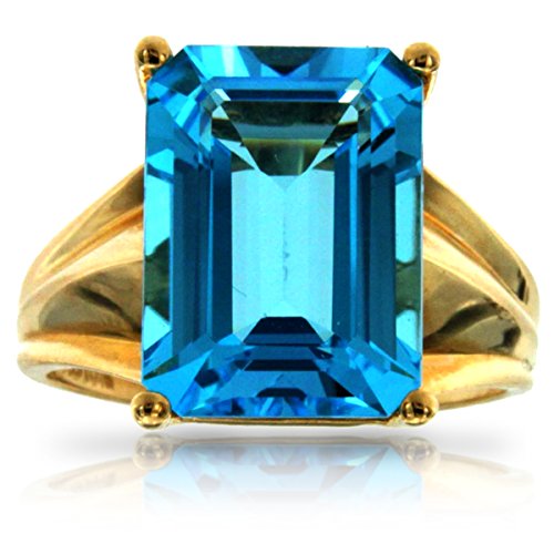 【中古】【未使用・未開封品】Jewelry Bliss 10K イエローゴールド ラージ 長方形 ブルートパーズ 宝石リング 12月の誕生石, 宝石、イエローゴールド。, トパーズ【メーカー名】【メーカー型番】【ブランド名】Jewelry ...
