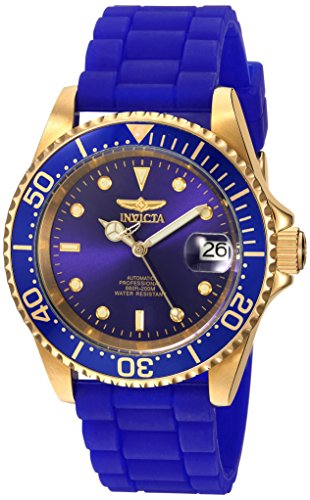 【中古】【未使用・未開封品】Invicta Men's 'Pro Diver' Automatic Gold-Tone and Silicone Casual Watch, Color:Blue (Model: 23682)【メーカー名】【...