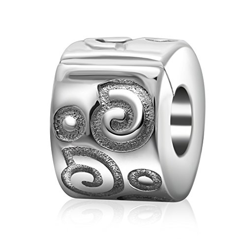 【中古】【未使用・未開封品】クリップロックチャーム本物の925スターリングシルバーShinyシルバークリップStoppers 3?mmのヨーロッパのチャームブレスレット【メーカー名】【メーカー型番】【ブランド名】Hoobeads Clip ...