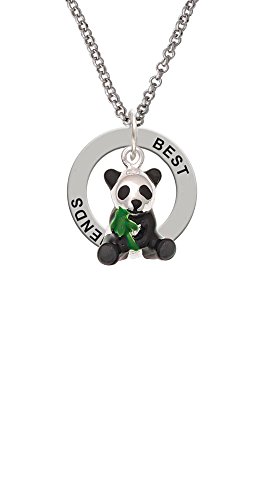 【中古】【未使用・未開封品】エナメルSitting Panda???Best Friends Affirmationリングネックレス【メーカー名】【メーカー型番】【ブランド名】Delight Jewelry 服＆ファッション小物, ネックレ...