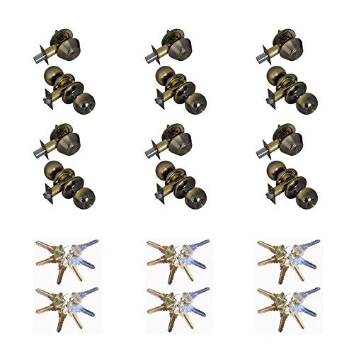 【中古】【未使用・未開封品】グリップTightツールエントリドアノブand Single円柱デッドボルトロックコンボセット Set of 6 ED04C-6 1【メーカー名】【メーカー型番】【ブランド名】Grip Tight Tools ド...