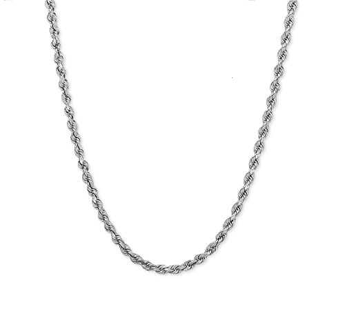 【中古】【未使用・未開封品】スターリングシルバー925ダイヤモンドカットロープチェーン1.25?MM 1.4?MM 1.8?MM 2.2?MM 3.6?MMソリッドネックレスまたはブレスレット【メーカー名】【メーカー型番】【ブランド名】MC...