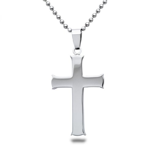 【中古】【未使用・未開封品】シルバーハートジュエリークロスネックレス、カスタム彫刻ステンレススチールクロスネックレス。【メーカー名】【メーカー型番】【ブランド名】Silver Hearts Jewelry ネックレス, ジュエリー 【商品説...