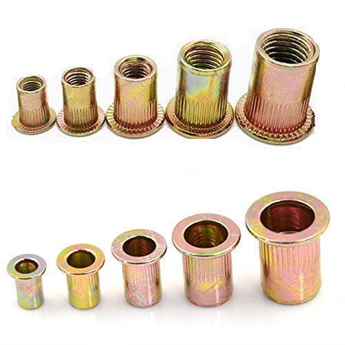 【中古】【未使用・未開封品】GFORTUN ミックススレッドリベットナットインサート 50個 1/4-20, 3/8-16, 5/16-18, 8-32, 10-24個【メーカー名】【メーカー型番】【ブランド名】GFORTUN ナットリベッ...