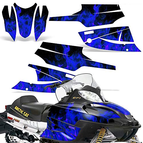 【中古】【未使用・未開封品】卸売 Decals スノーモービルグラフィックキット ステッカー デカール Arctic Cat FireCat Sabercat F5 F6 F7対応 フレームブルー【メーカー名】【メーカー型番】【ブランド名】...