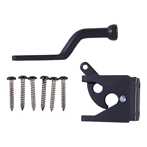 【中古】【未使用・未開封品】(Updated Packaging, Matte Black) - National Hardware N109-020 V1261 Automatic Gate Latch in Matte Black【メー...