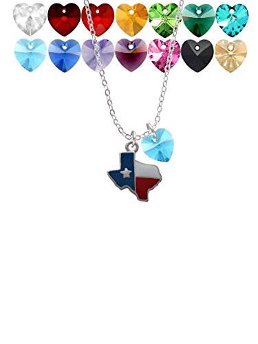 【中古】【未使用・未開封品】エナメルLone Star Texasカスタムクリスタルハートソフィアネックレス、18?" + 1?"【メーカー名】【メーカー型番】【ブランド名】Delight Jewelry ネックレス 【商品説明】エナメルL...