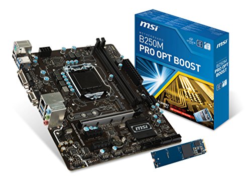 【中古】【未使用・未開封品】MSI ProSeries Intel B250 LGA 1151 DDR4 HDMI VR Ready micro-ATX マザーボード Intel Optane ハードバンドル付き (B250M PRO OP...
