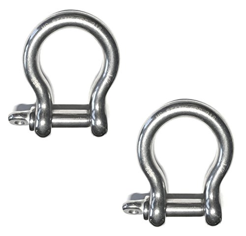 【中古】【未使用・未開封品】2 Pieces Stainless Steel 316 Forged Bow Shackle 1/2" (12mm) Marine Grade【メーカー名】【メーカー型番】【ブランド名】US Stainless...