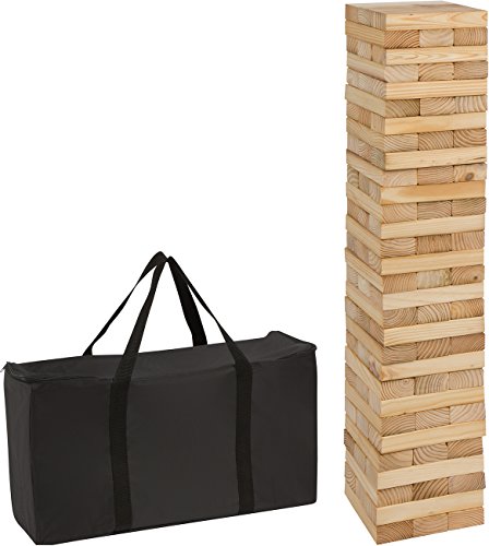 【中古】【未使用・未開封品】90?Piece 3?' tall Giant Wooden Stacking Game With Carry Case by Trademark Innovations【メーカー名】【メーカー型番】【ブランド名...