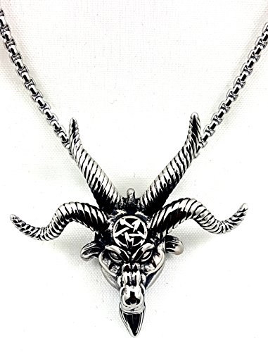 【中古】【未使用・未開封品】教会の悪魔バフォメットBaphomet 316l SS【メーカー名】【メーカー型番】【ブランド名】SigilofBaphomet.com メンズ, ネックレス・ペンダント 【商品説明】教会の悪魔バフォメットBap...