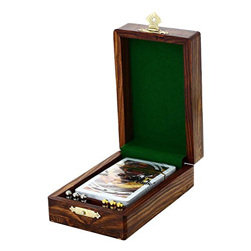 【中古】【未使用・未開封品】Indian Glance Cribbage Board Game With Storage Unique Metal Pegs and Playing cards Game Gift Set Box【メーカー名...