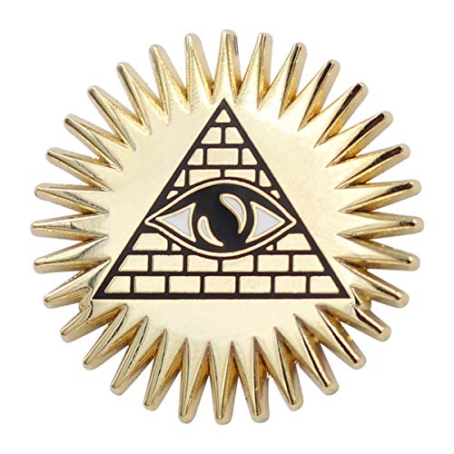 【中古】【未使用・未開封品】Real Sic Occult ピラミッド&アイ エナメルピン メイソンピン - フリーメイソンラペルピン【メーカー名】【メーカー型番】【ブランド名】Real Sic ジュエリー, ジュエリー 【商品説明】Rea...
