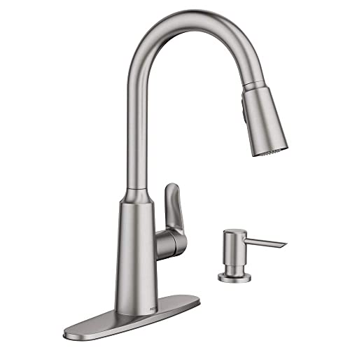 【中古】【未使用・未開封品】Moen Inc 87028SRS Edwyn Spot Resist Sta Inless 1Handle Deck Mount Pulldown Kitchen Faucet 141［並行輸入］【メーカー名】...