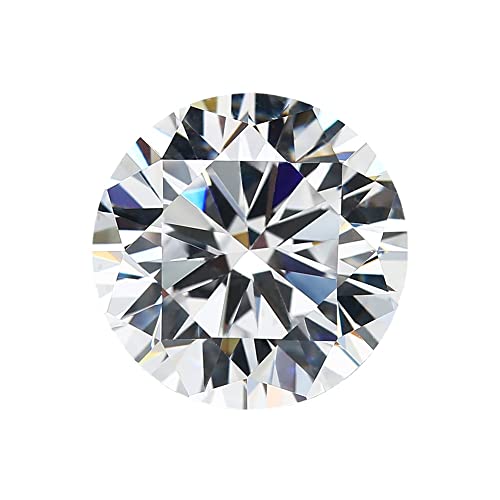 【中古】【未使用・未開封品】(6.0mm) - 100PCS 5A Round Machine Cut White Cubic Zirconia Stones Loose CZ Stones JIANGYUANGEMS (6.0mm)【メー...