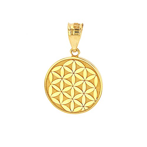 【中古】【未使用・未開封品】上品な14?KイエローゴールドFlower of Life Sacred Geometryチャームペンダント【メーカー名】【メーカー型番】【ブランド名】Disc Pendants and Necklaces ネッ...