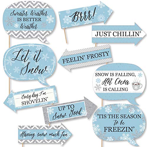 【中古】【未使用・未開封品】Funny Winter Wonderland???Snowflake Holidayパーティー&冬ウェディング写真ブース小道具キット???10?Piece【メーカー名】【メーカー型番】【ブランド名】Big Do...