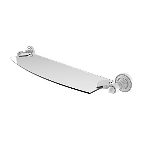 【中古】【未使用・未開封品】Dottingham Collection 18 Inch Glass Shelf - DT-33/18-WHM【メーカー名】【メーカー型番】【ブランド名】Allied Brass トイレ壁付け収納, ガーデン,...