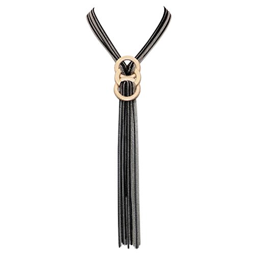 【中古】【未使用・未開封品】Rosemarie Collections レディース シックボロスライドスタイル マルチストランド メタルチェーン ステートメント Yネックレス 20インチ+2インチエクステンダー【メーカー名】【メーカー型番】...