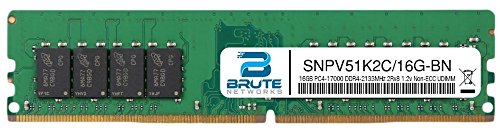 【中古】【未使用・未開封品】Brute Networks SNPV51K2C/16G-BN - 16GB PC4-17000 DDR4-2133MHz 2Rx8 1.2v 非ECC UDIMM (OEM PN# SNPV51K2C/16Gに...