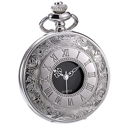 【中古】【未使用・未開封品】hicarer Classic Quartz Pocket Watchローマ数字スケールとチェーンベルト【メーカー名】【メーカー型番】【ブランド名】Hicarer 懐中時計 【商品説明】hicarer Class...