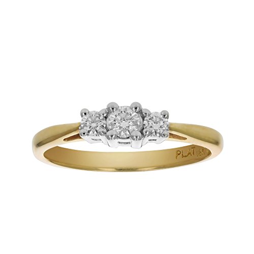 【中古】【未使用・未開封品】18?Kイエローゴールド1?/ 4?ctダイヤモンド3ストーンリングサイズ7【メーカー名】【メーカー型番】【ブランド名】Vir Jewels 服＆ファッション小物, リング Vir Jewels: Designe...