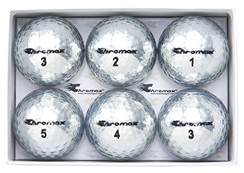 【中古】【未使用・未開封品】Chromax Metallic M5 カラーゴルフボール (6個パック) シルバー【メーカー名】【メーカー型番】【ブランド名】CHROMAX ゴルフボール, test, Sports - AmazonGloba...