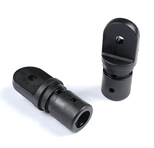 【中古】【未使用・未開封品】(Black, 3/4 Inch ( Inside for 1" tube)) - MxEol Boat Bimini Fittings Top Cover Cap Eye End Nylon Black Pai...