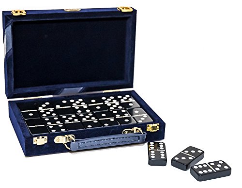 【中古】【未使用・未開封品】Bello Games New York, Inc. ファッションアベニュー デザイナー ダブル シックス ブラック プロフェッショナル ジャンボサイズ トーナメントドミノセット スピナー付き【メーカー名】【メー...