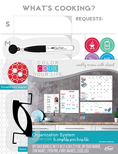 【中古】【未使用・未開封品】The Board Dudes 8.5"X11" Colour Code Your Life Dry Erase Menu Board Organisation System【メーカー名】【メーカー型番】【ブラン...